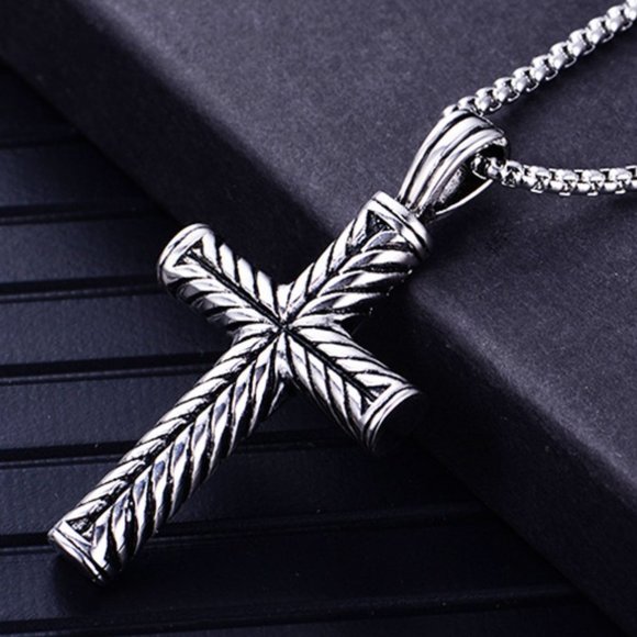 Jewelry | Style Grooved Dovetail Charms Cross Necklace Bl5559089 | Poshmark